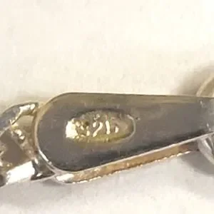 Fas | Jewelry | Fas Italy 925 Silver Signed Necklace Small Ball With ...